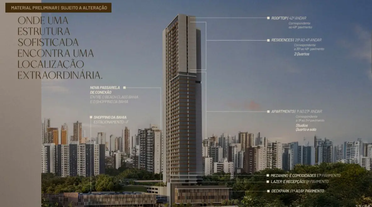 Apartamento à venda no BEACH CLASS BAHIA, CAMINHO DAS ÁRVORES, Salvador, BA